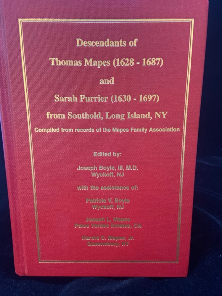 Descendants of Thomas Mapes (1628 and Sarah Purrier (1630-1697) from ...