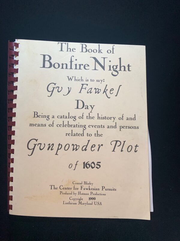 The Book of Bonfire Night. - The Historical Society of Harford County